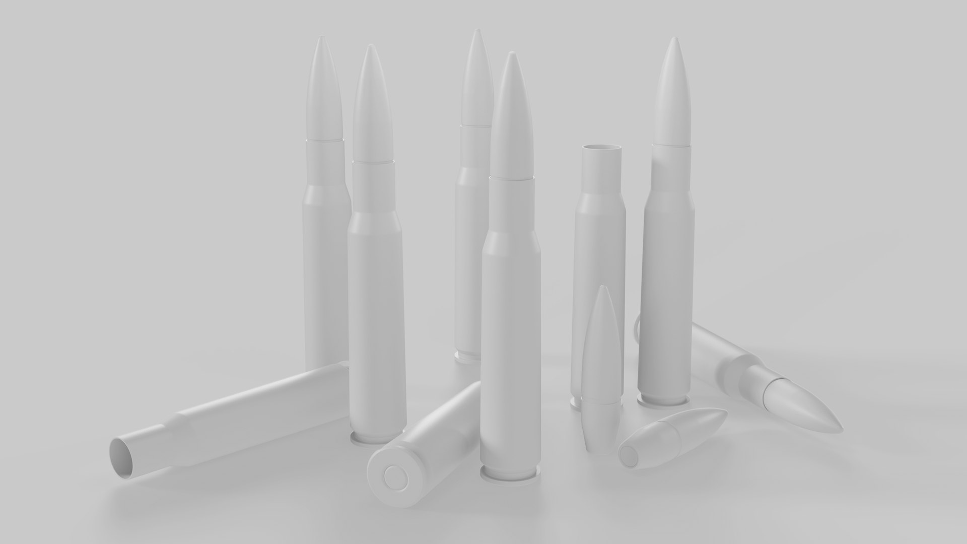 3D Cal 50 BMG Ball Match Israel TZZ Cartridge Model - TurboSquid 2268538