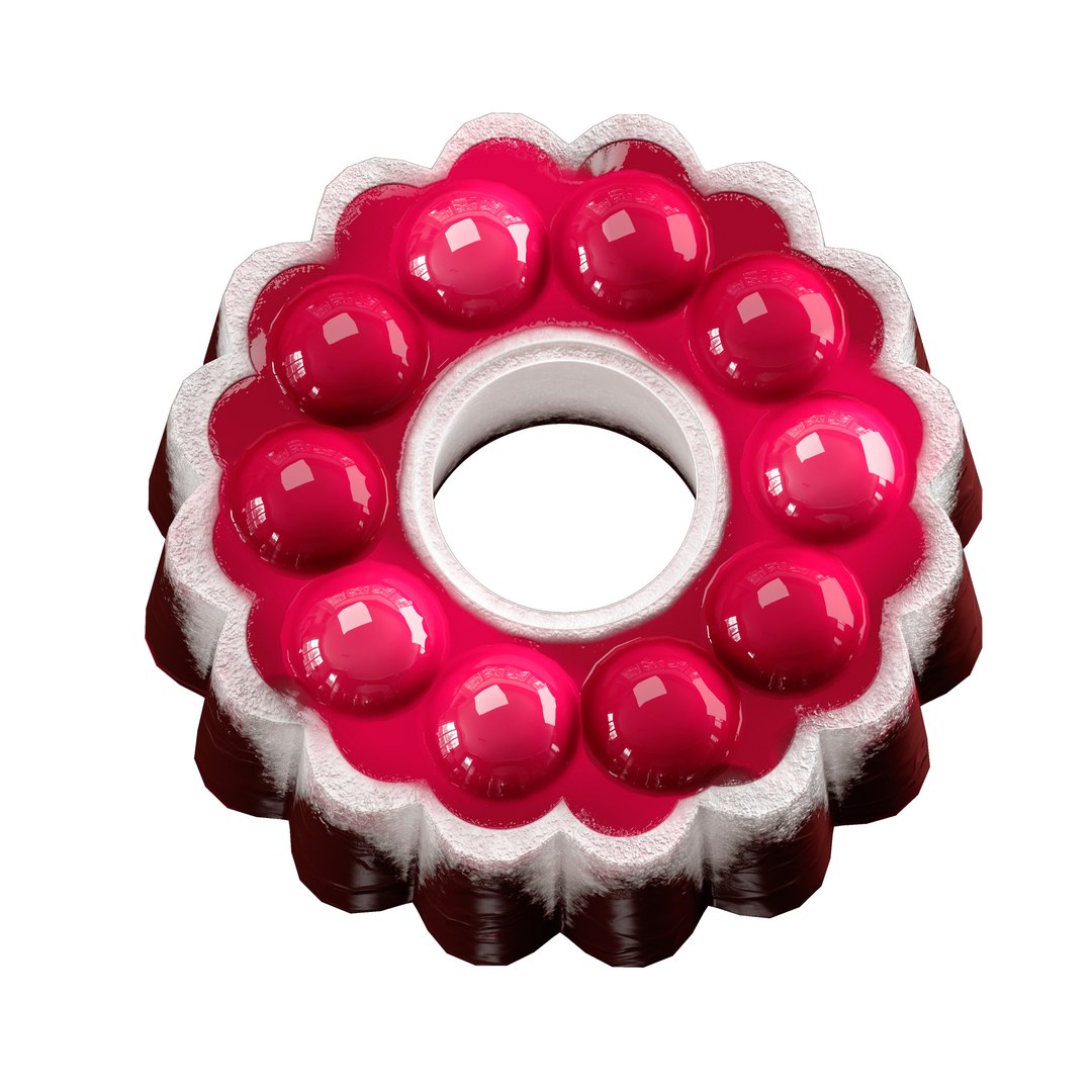 3D Model Dessert Chocolate Cake Pudding In Chocolate - TurboSquid 1984383