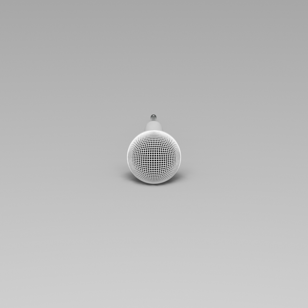 3d Obj Wireless Microphone