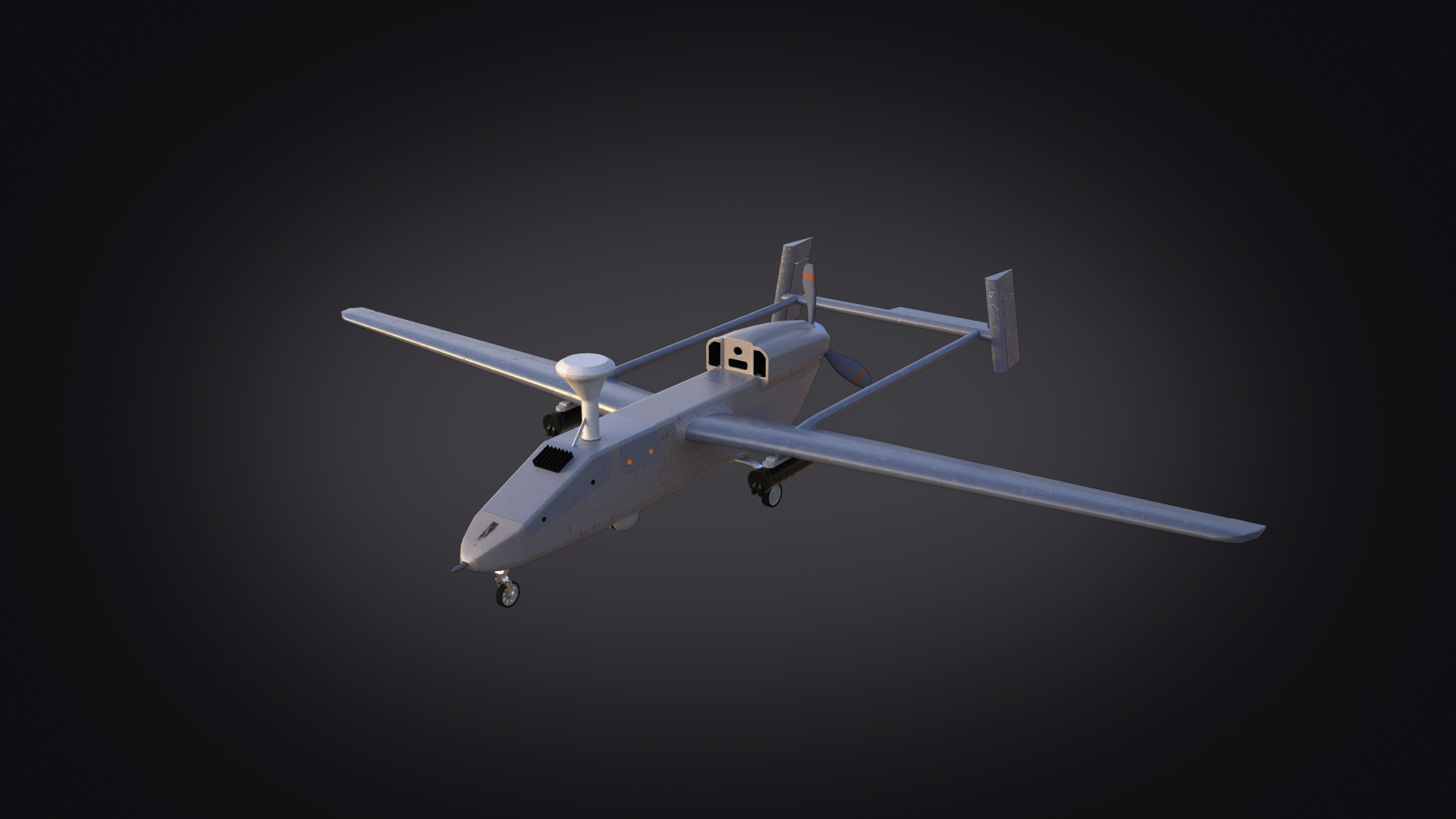 3D Model PBR UAV Searcher Drone Forpost - TurboSquid 2343920