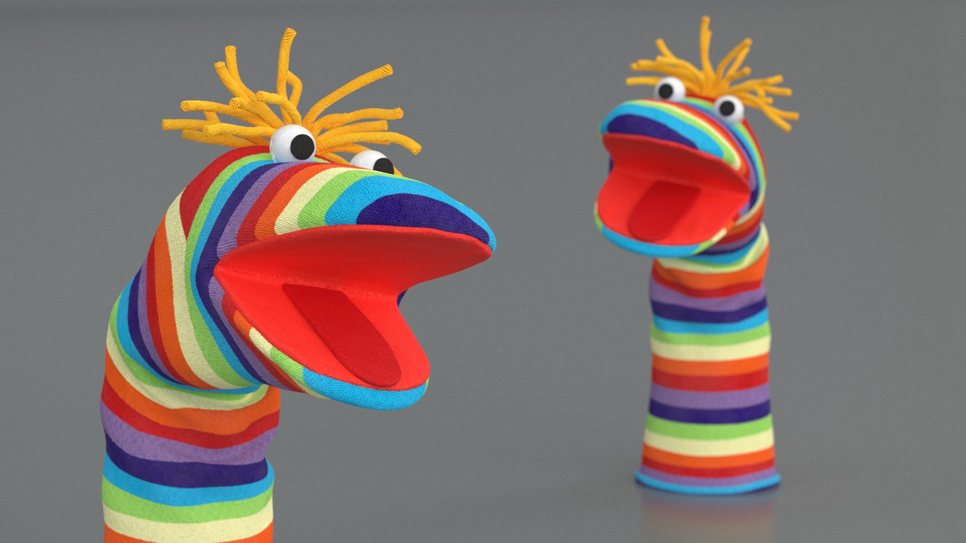 Character Hand Puppet Striped Boy Surprised Pose 3D Model - TurboSquid ...