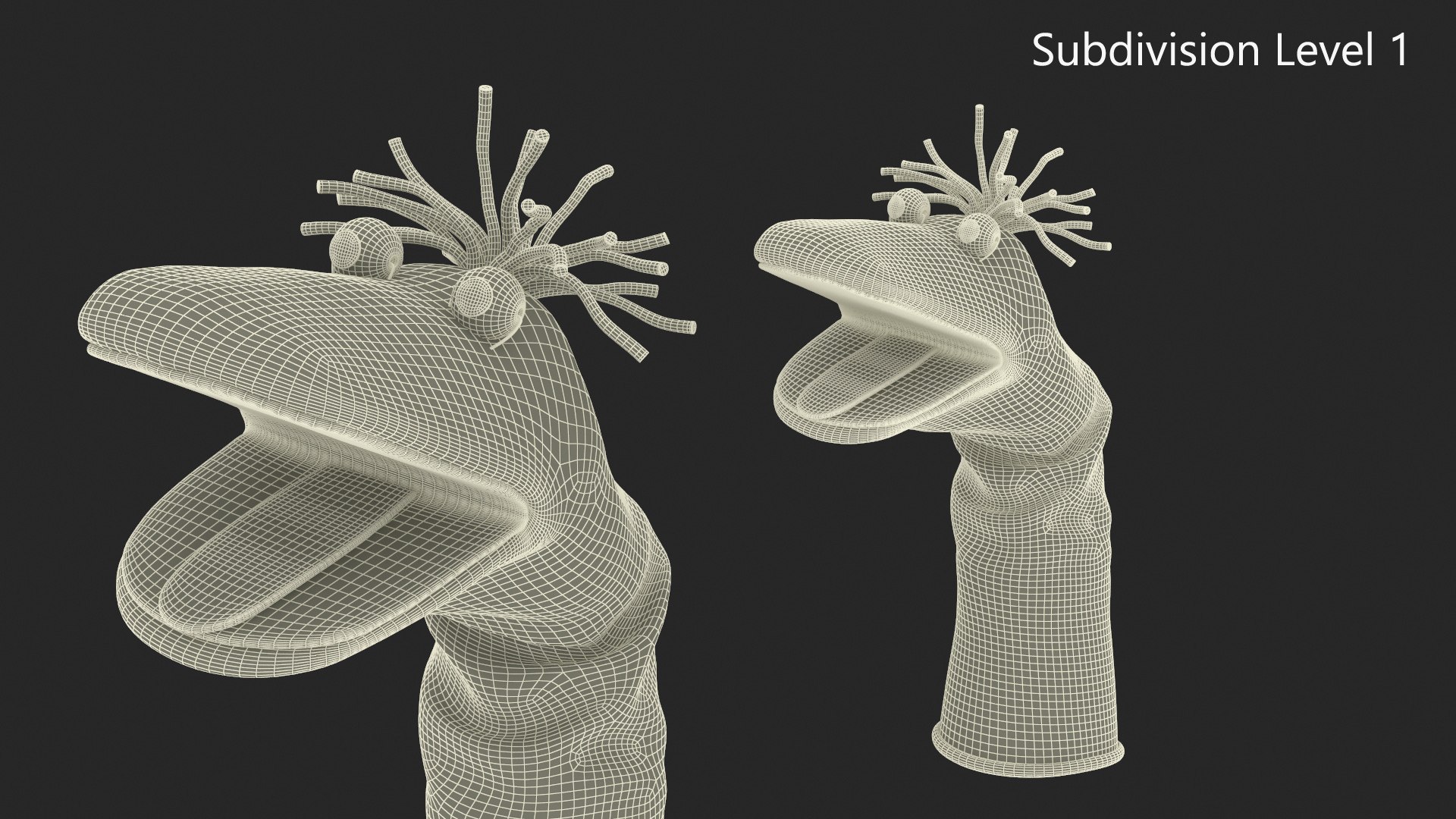 Character Hand Puppet Striped Boy Surprised Pose 3D Model - TurboSquid ...