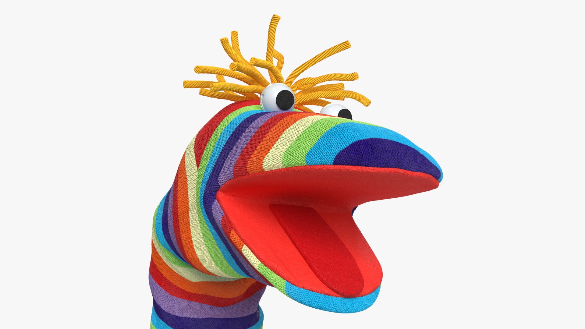 Character Hand Puppet Striped Boy Surprised Pose 3D Model - TurboSquid ...