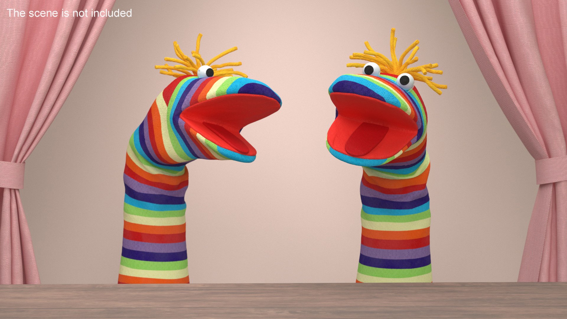 Character Hand Puppet Striped Boy Surprised Pose 3D Model - TurboSquid ...