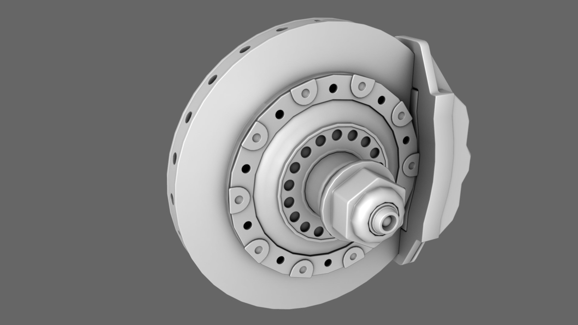 F1 2000 Brake Disc Obj Free