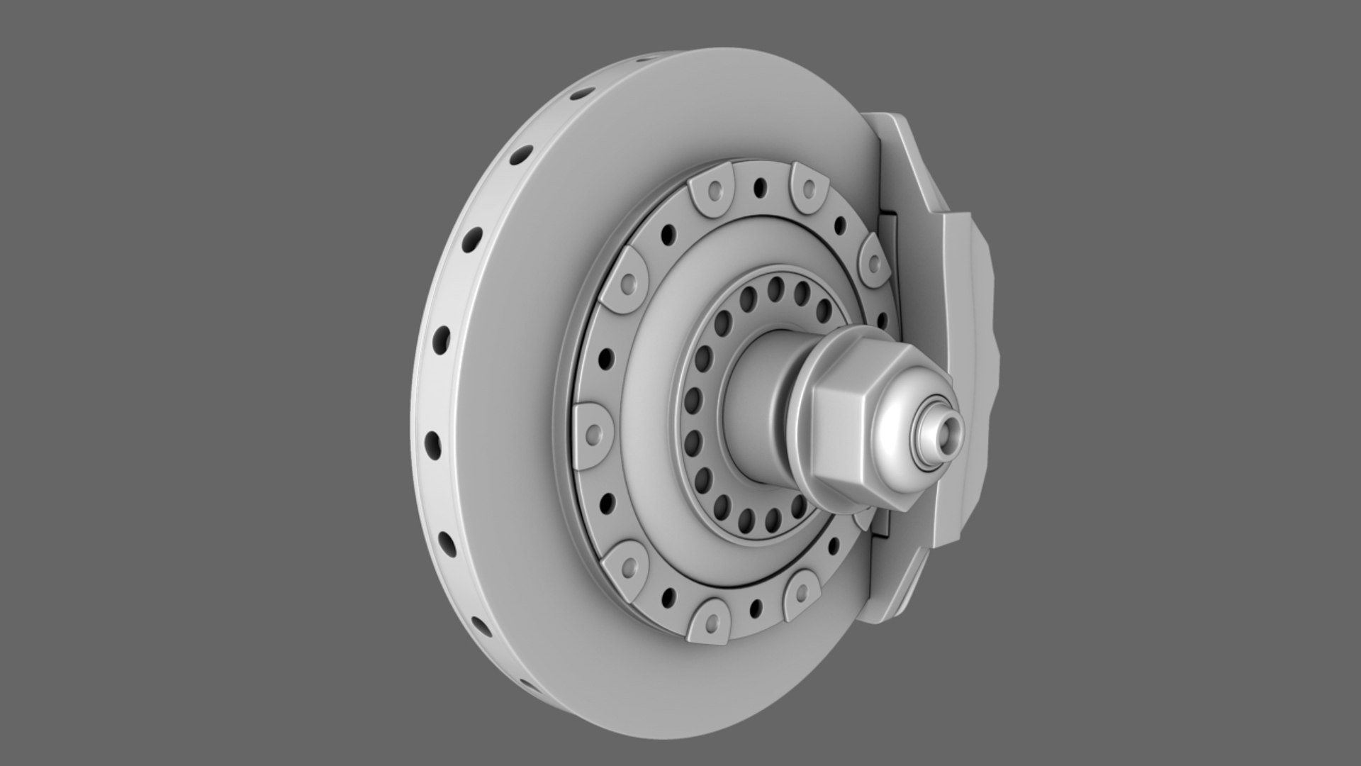 F1 2000 Brake Disc Obj Free
