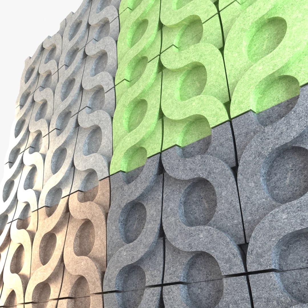 3d model wall tiles