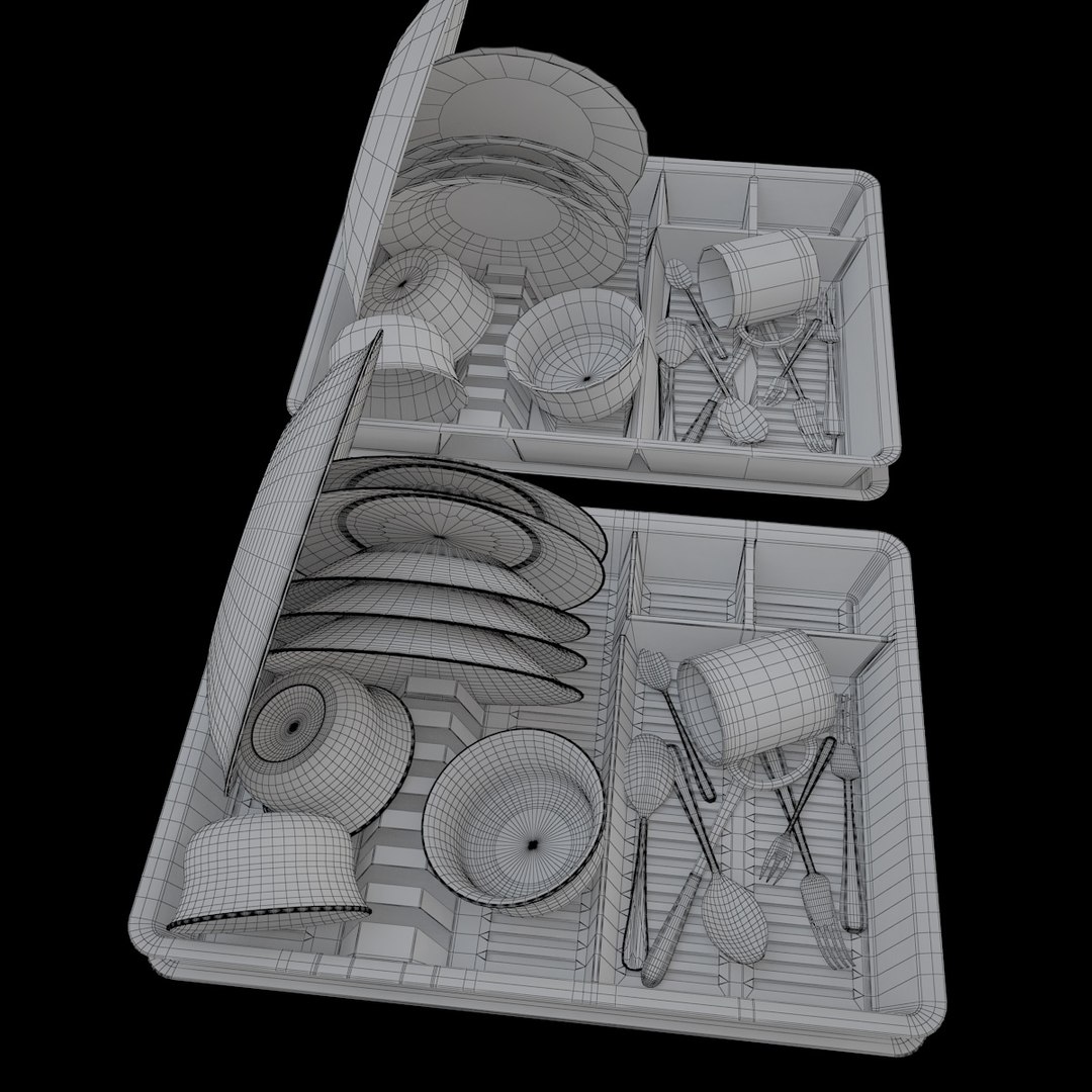 3d Model V-ray Dish Drainer Plate