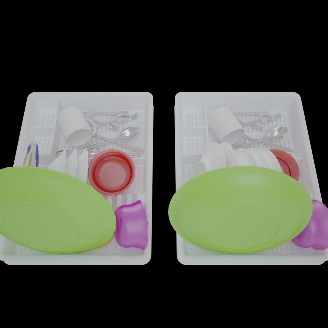 3d Model V-ray Dish Drainer Plate