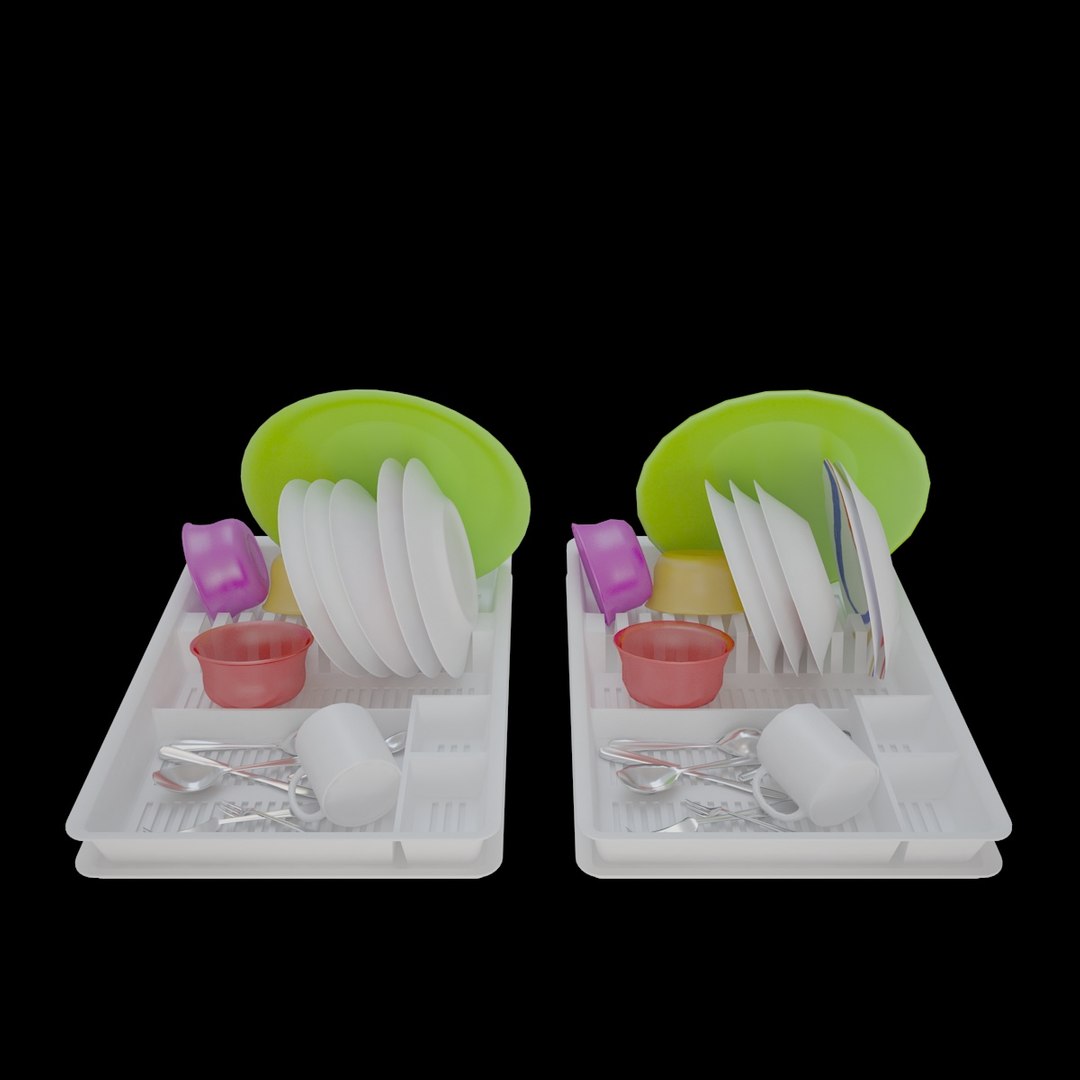 3d Model V-ray Dish Drainer Plate