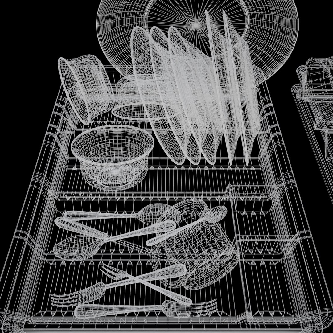 3d Model V-ray Dish Drainer Plate