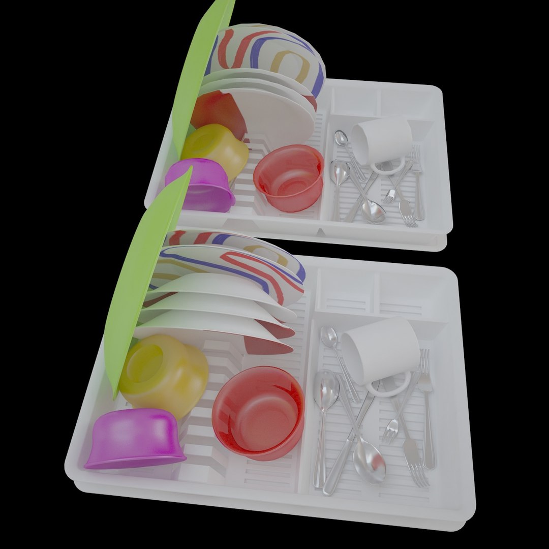 3d Model V-ray Dish Drainer Plate