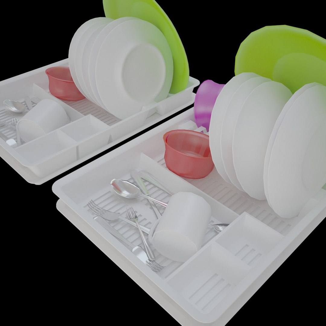 3d Model V-ray Dish Drainer Plate