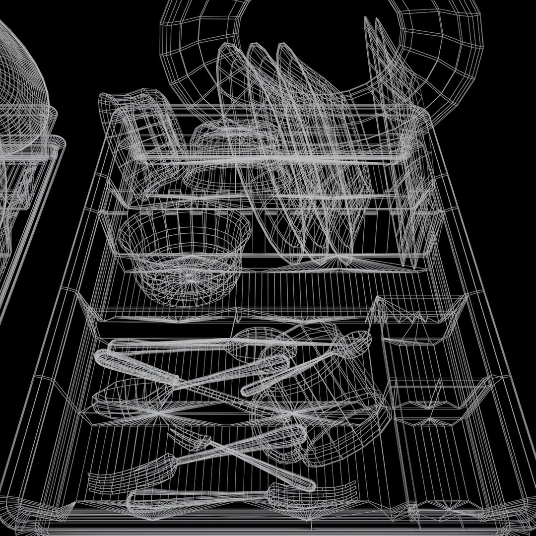 3d Model V-ray Dish Drainer Plate