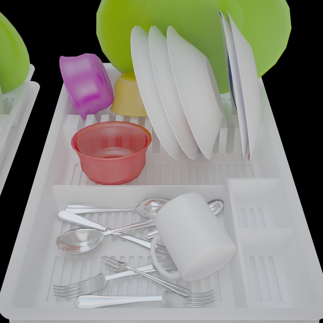 3d Model V-ray Dish Drainer Plate