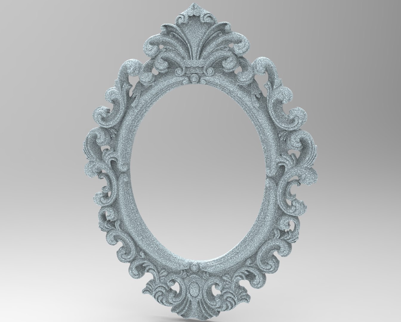 Frame baroque oval 3D model - TurboSquid 1297075