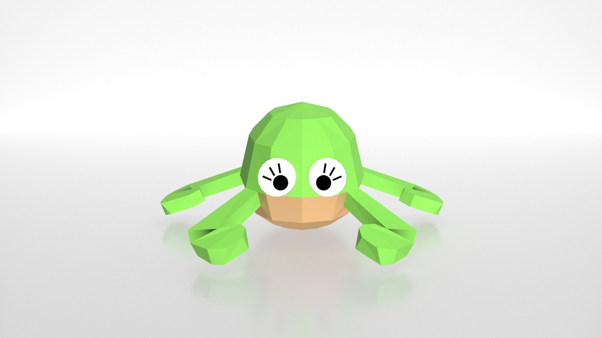 3D Frog Catoon Character Low Poly Style - TurboSquid 1773544