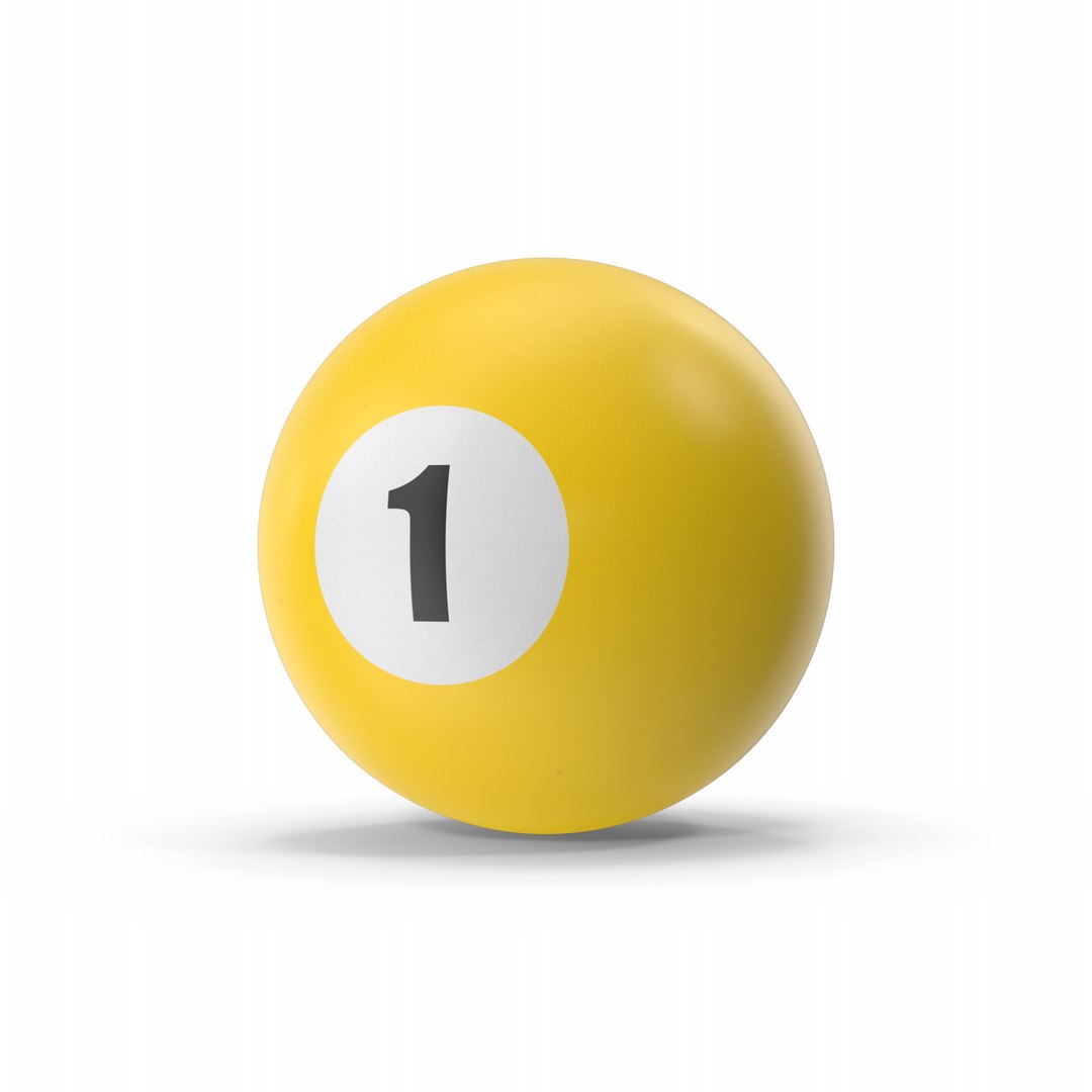 Pool Snooker Ball 1 3D Model - TurboSquid 2194666