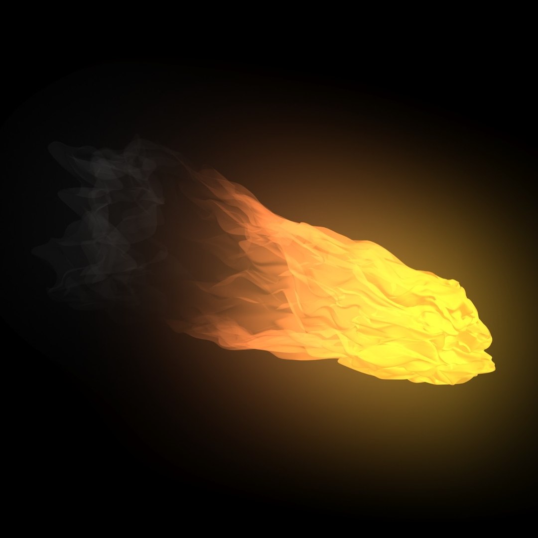 3d Model Animating Fireball