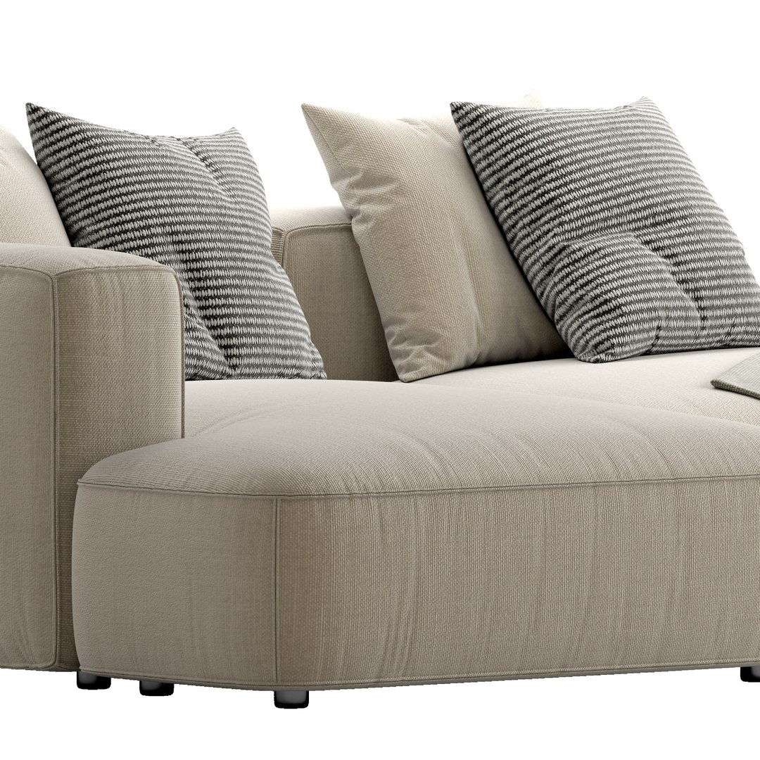 Roxen Fabric Sofa 3D Model - TurboSquid 2032176