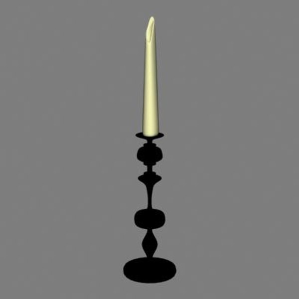 3d model candlestick candle