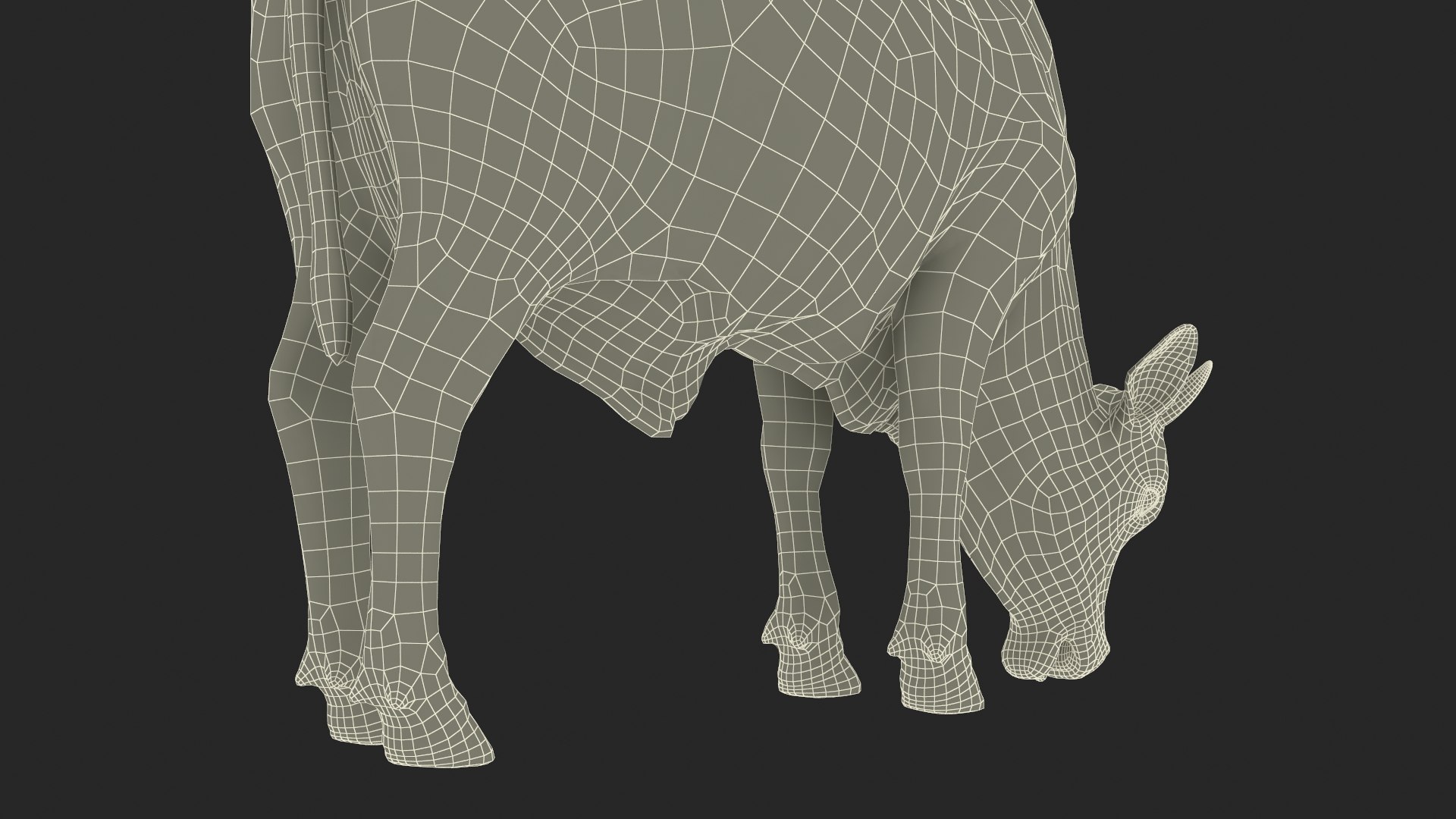 Nelore Cow Male Eating Fur Model - TurboSquid 2317671