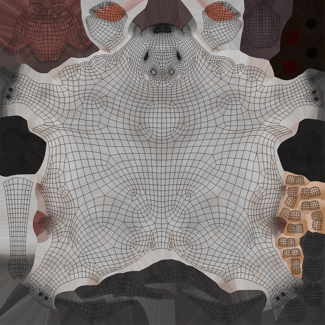 Nelore Cow Male Eating Fur Model - TurboSquid 2317671