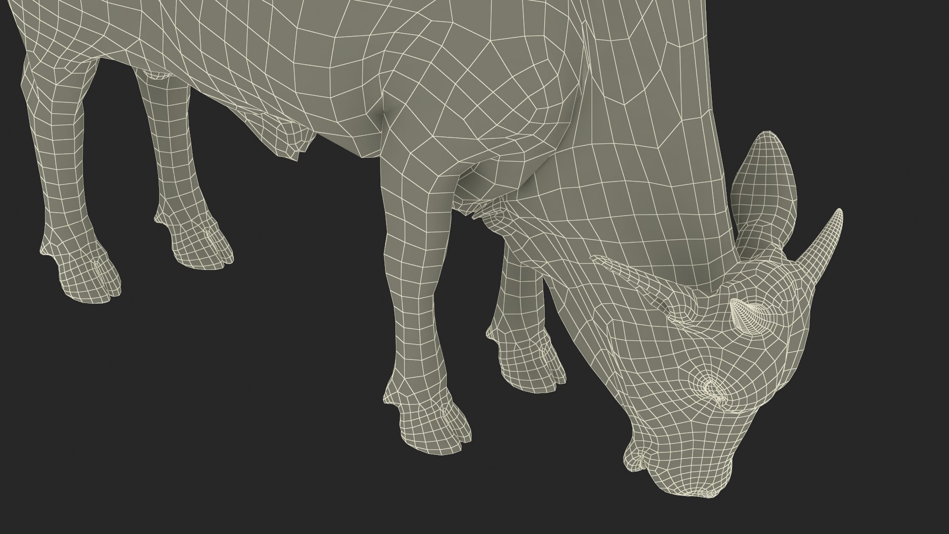 Nelore Cow Male Eating Fur Model - TurboSquid 2317671