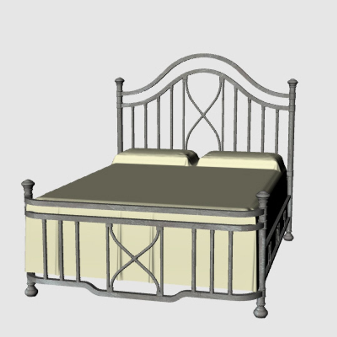 Metal Bed 3d 3dm