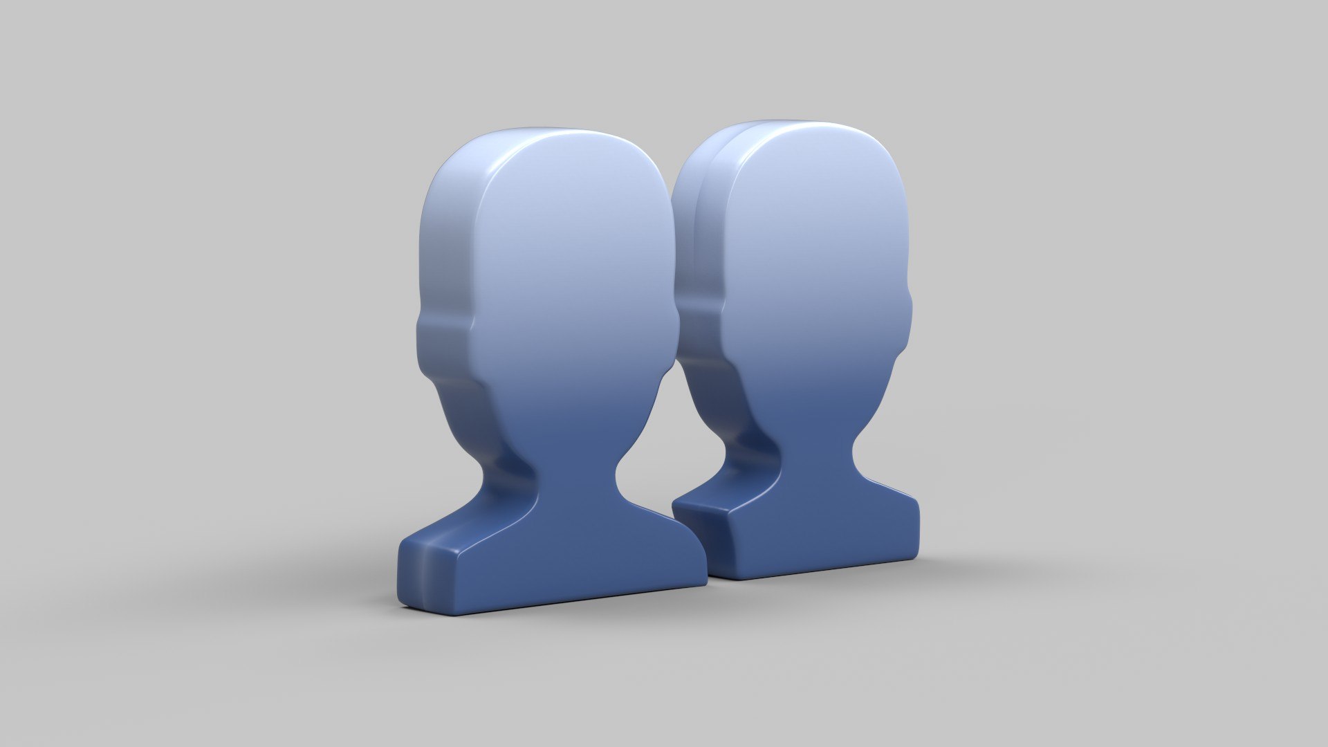 Busts In Silhouette Emoji 3D Model - TurboSquid 1959373