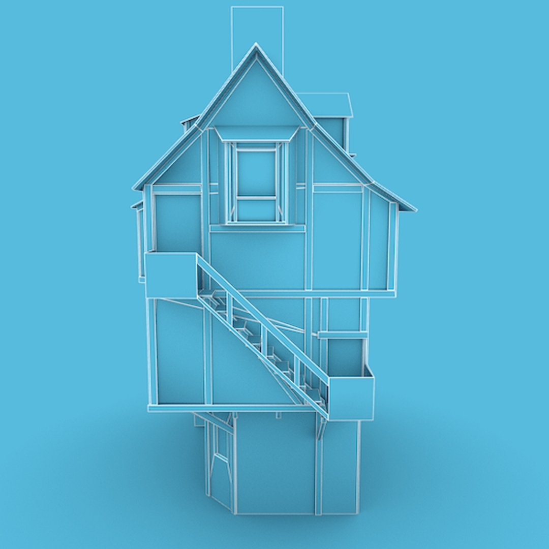 medieval barbican buildings 3d fbx