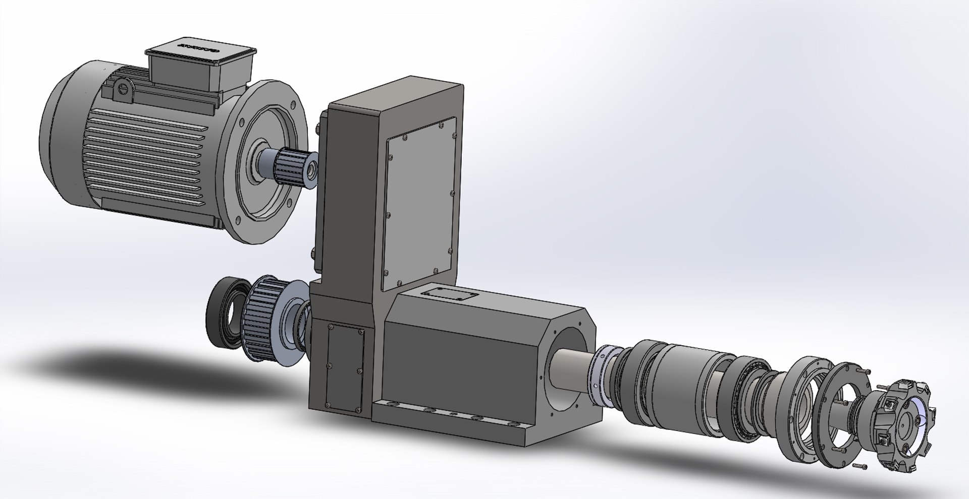 Milling Spindle Model - TurboSquid 1240653