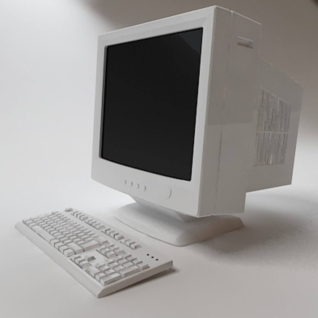3d keyboard crt monitor