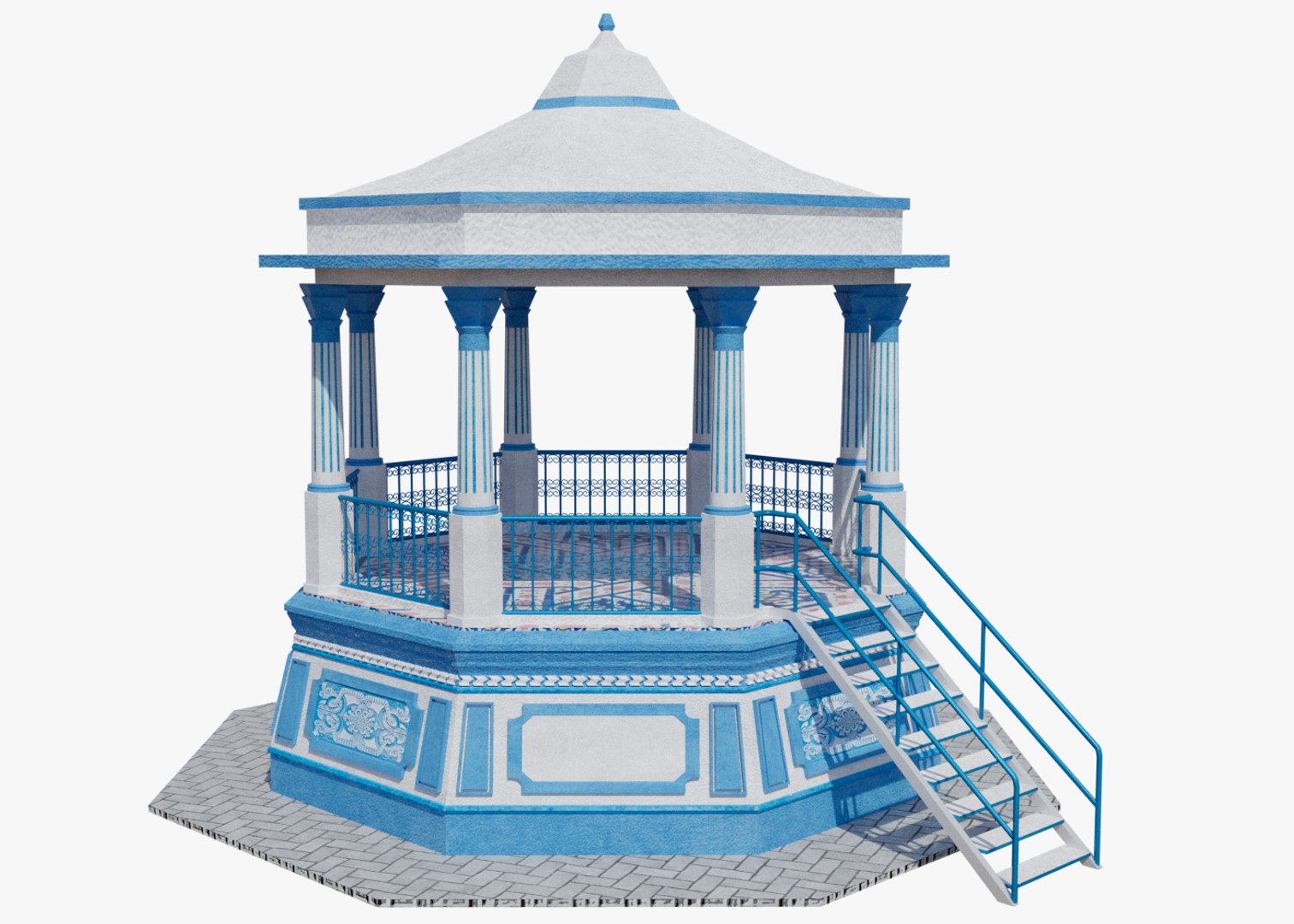 3D Bandstand Band Stand Model - TurboSquid 1425975