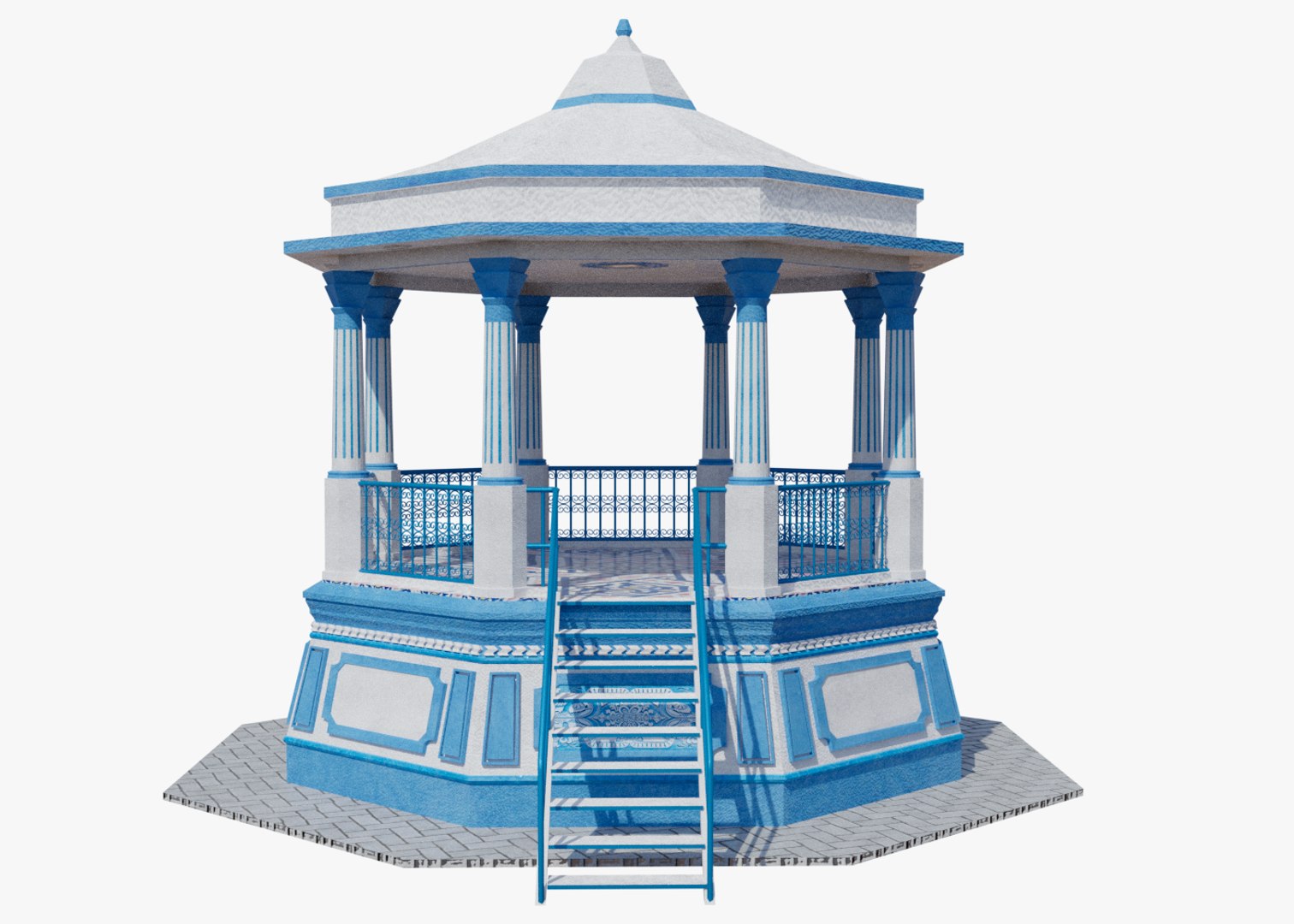 3D Bandstand Band Stand Model - TurboSquid 1425975