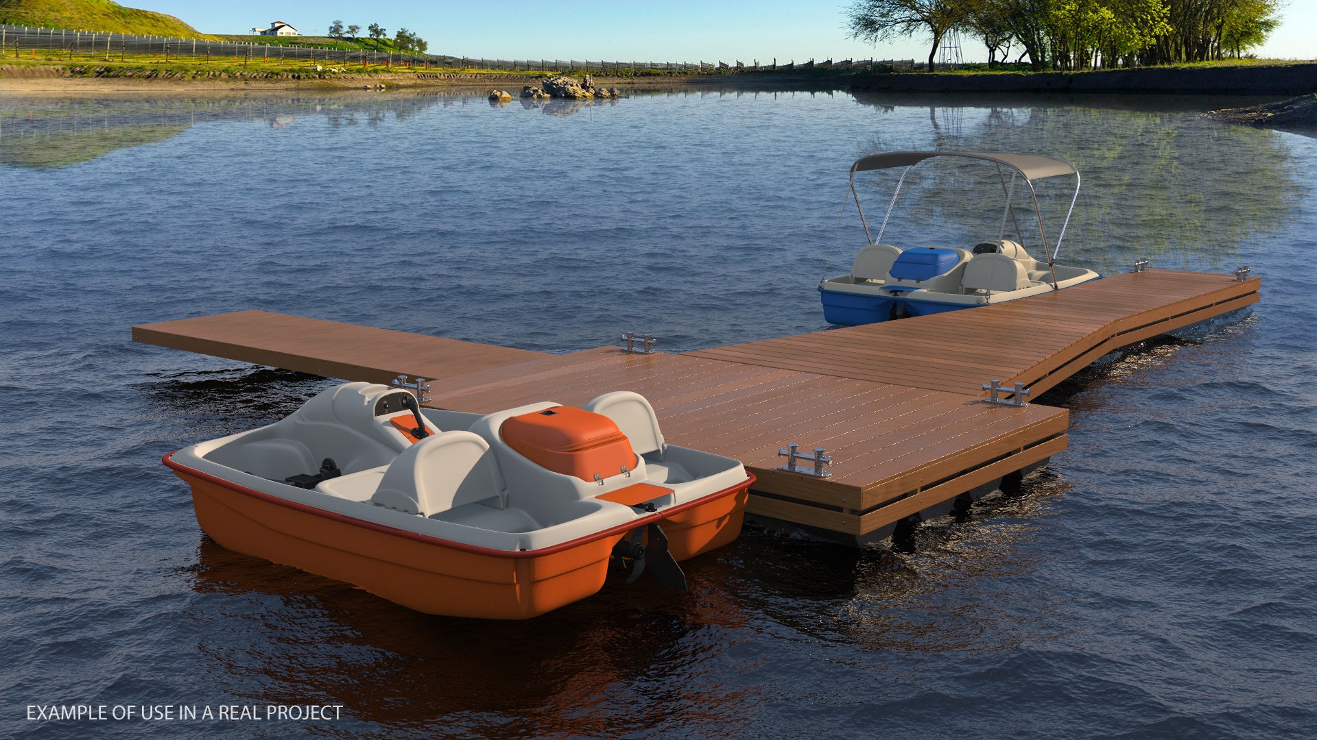 Floating Pontoon 3D Model - TurboSquid 1296452