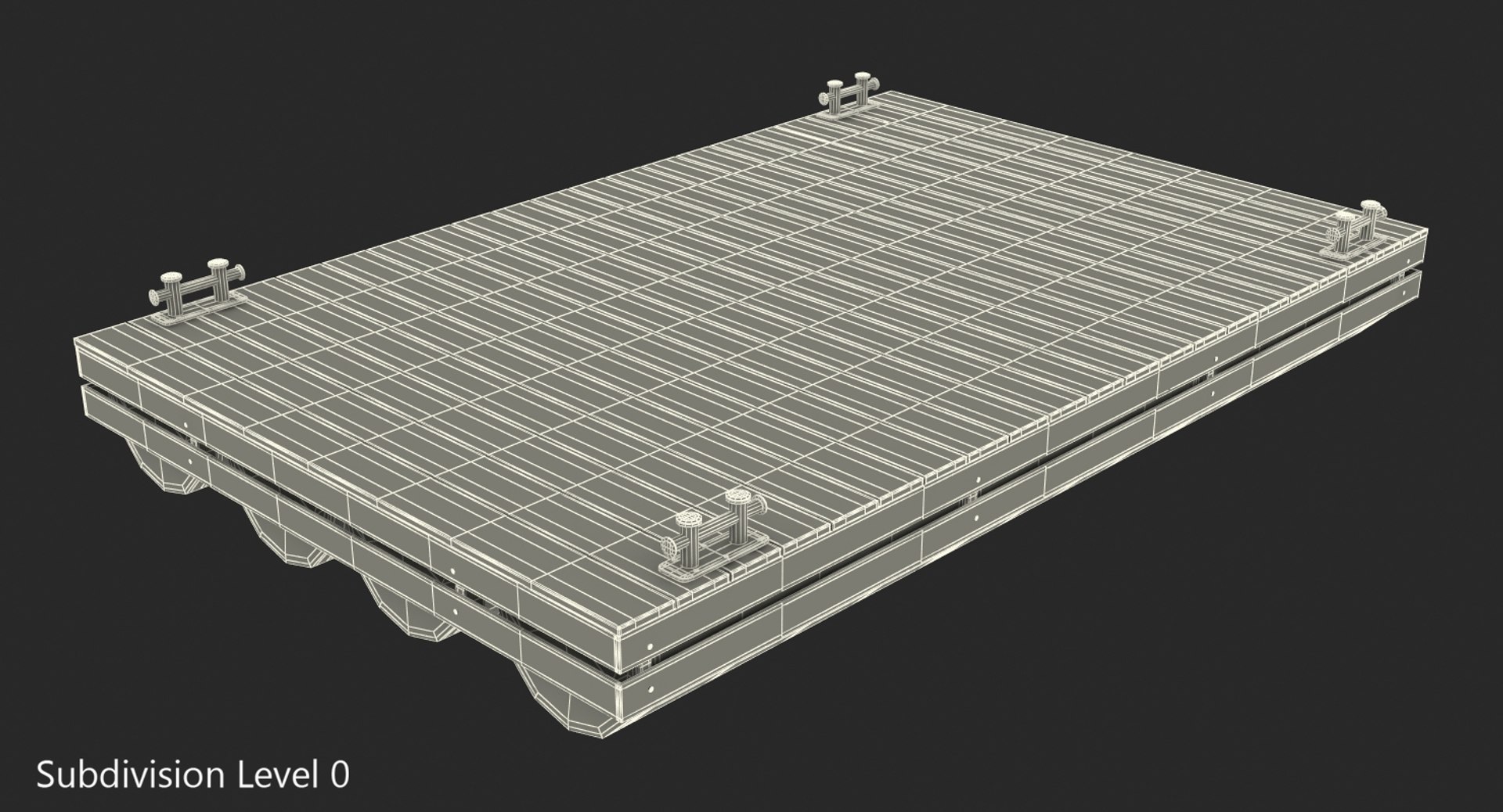 Floating pontoon 3D model - TurboSquid 1296452