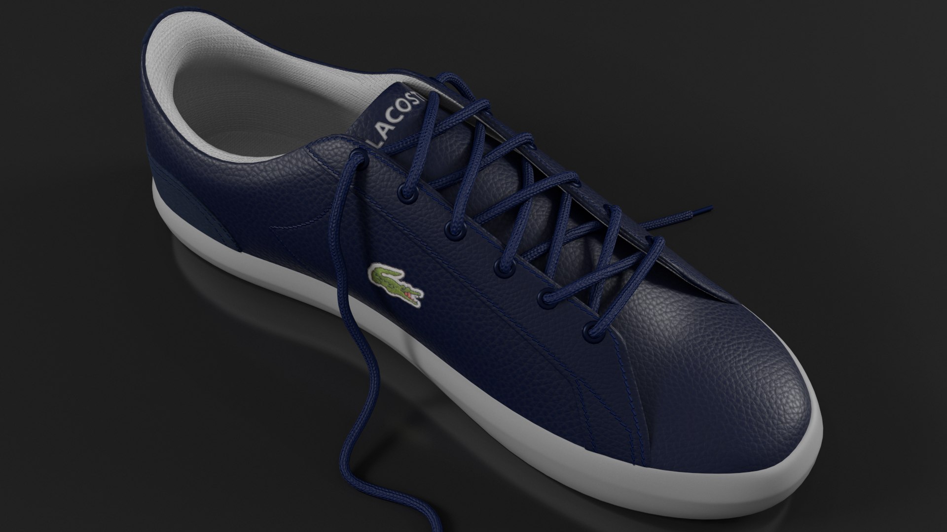 Lacoste Navy White Shoes Model - TurboSquid 1597457