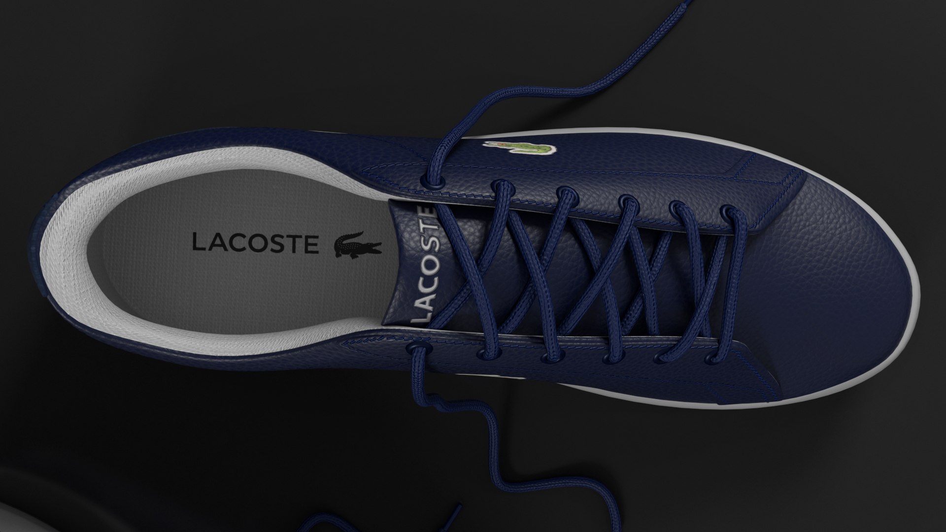 Lacoste Navy White Shoes Model - TurboSquid 1597457