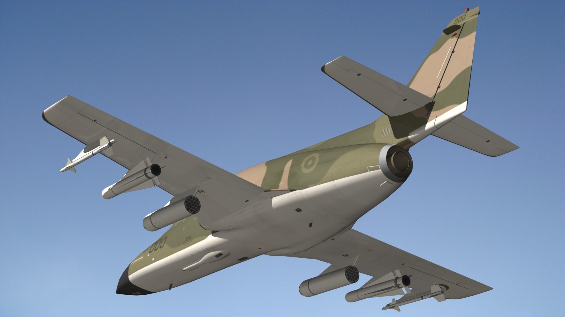 Jet Trainer Classic Camo 3D Model - TurboSquid 1846322