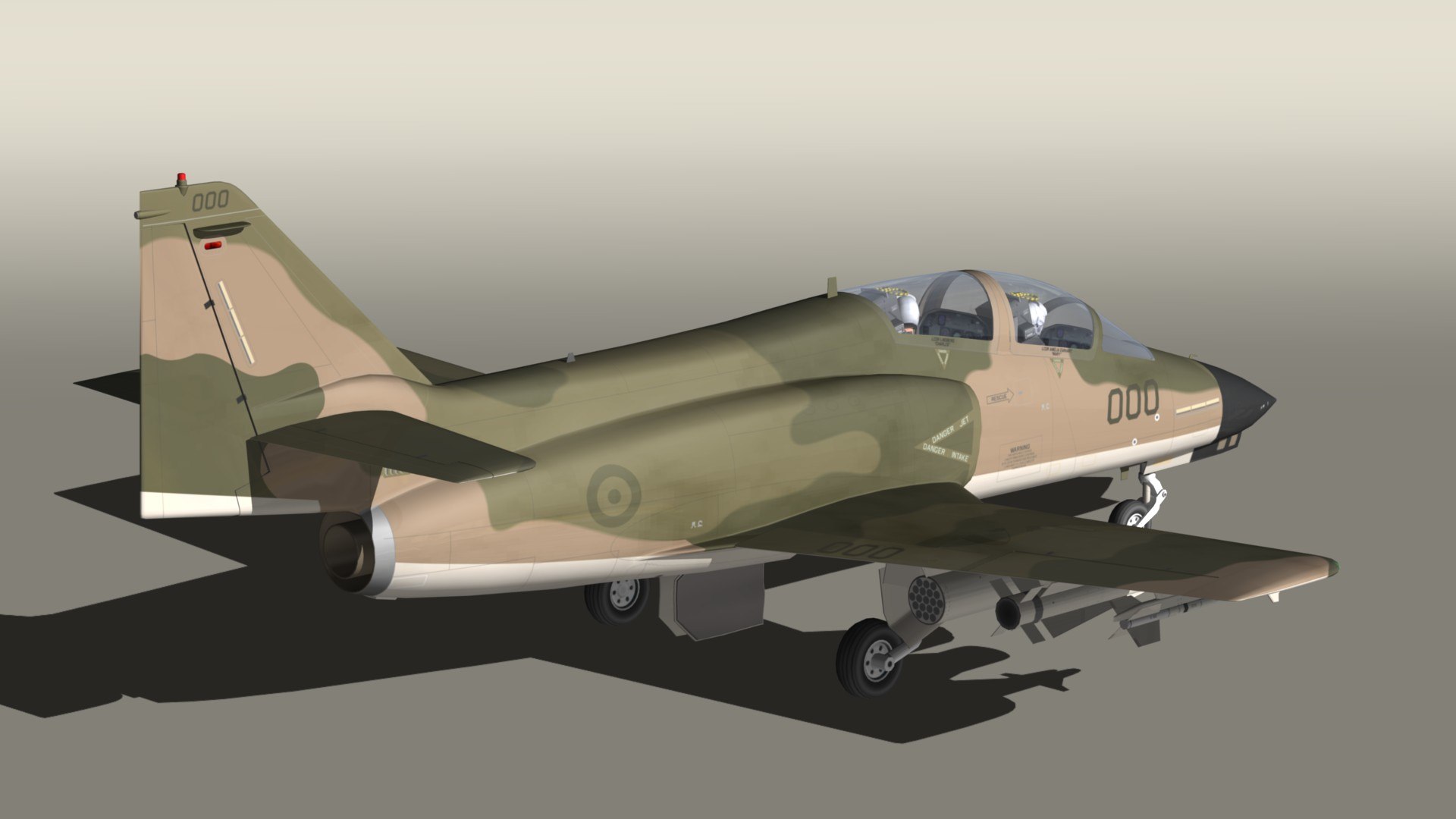 Jet Trainer Classic Camo 3D Model - TurboSquid 1846322