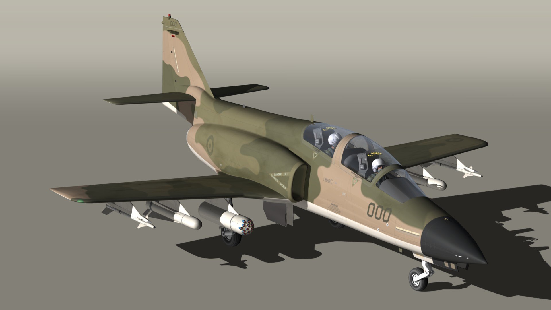 Jet Trainer Classic Camo 3D Model - TurboSquid 1846322