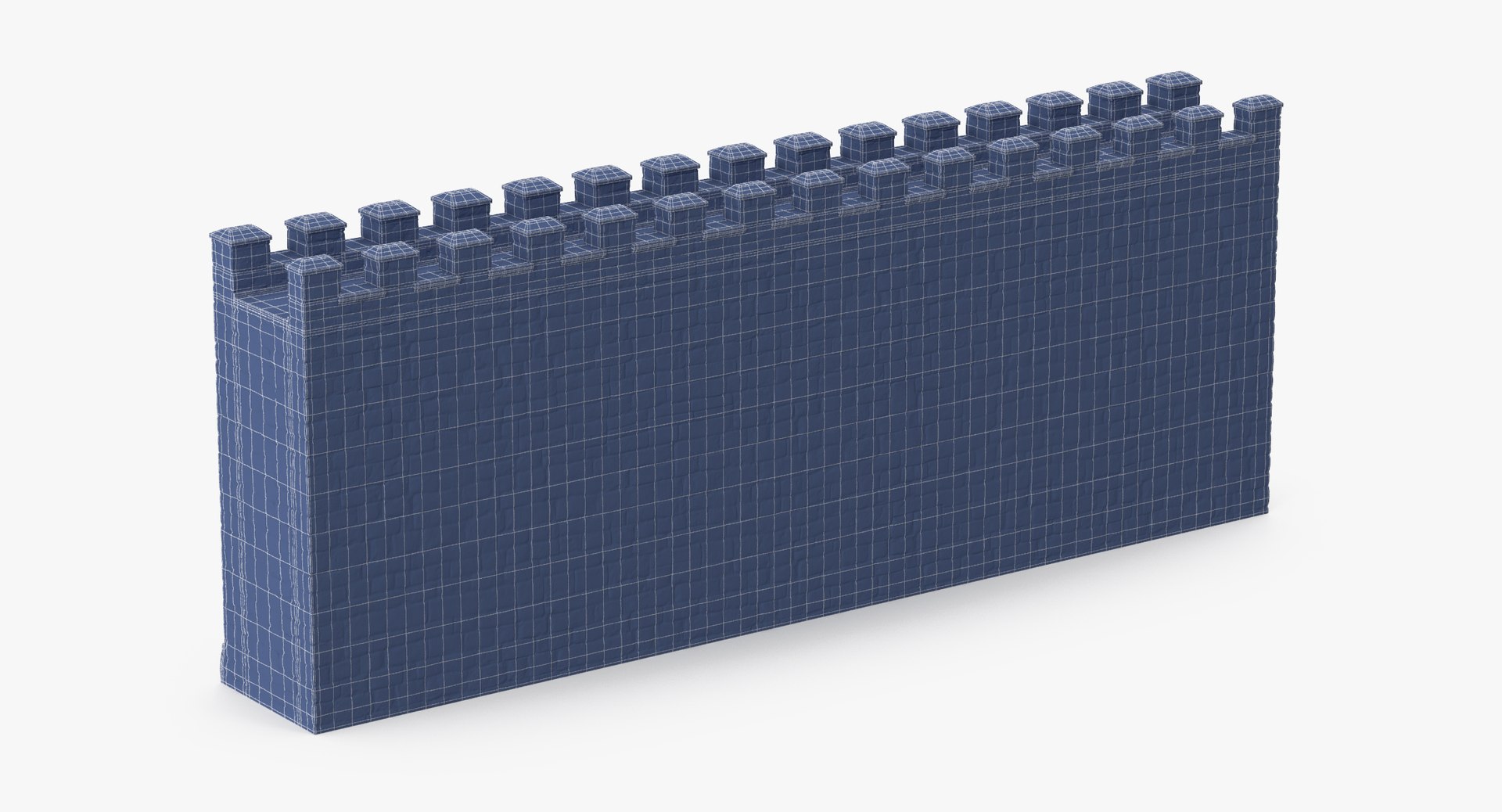 3d model wall section 01