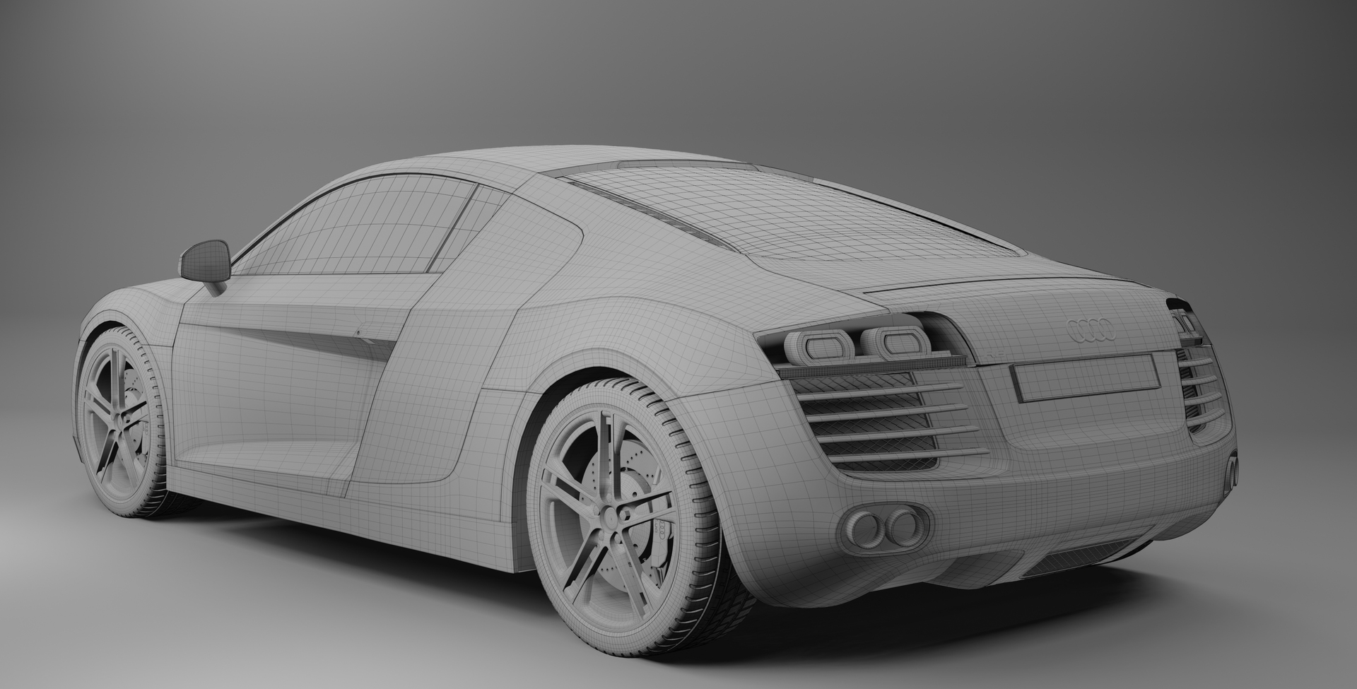 3D model audi r8 exterior - TurboSquid 1643495