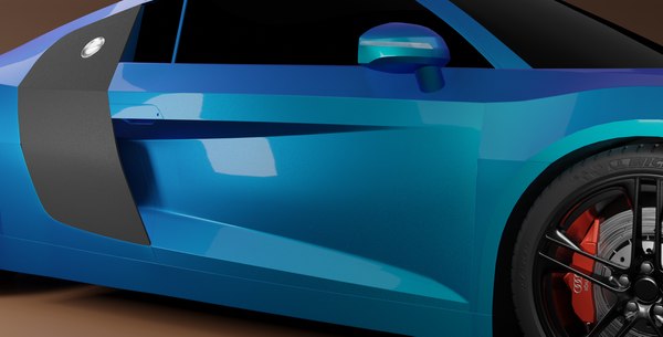 3D model audi r8 exterior - TurboSquid 1643495