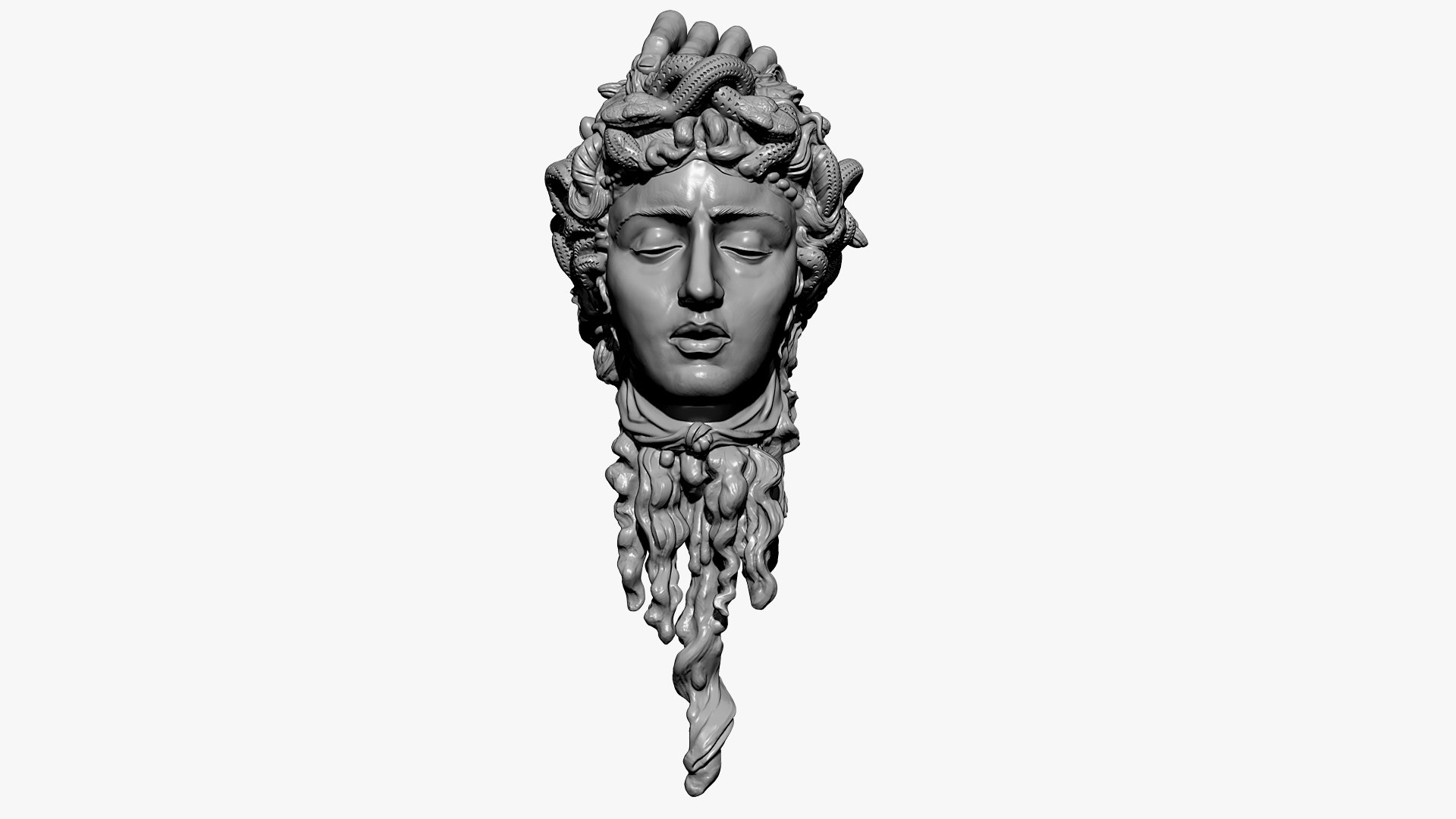 Medusa Head Bust 3d Model Turbosquid 1717604