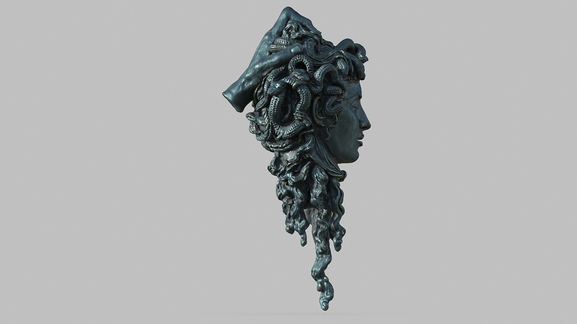 Medusa Head Bust 3D Model - TurboSquid 1717604