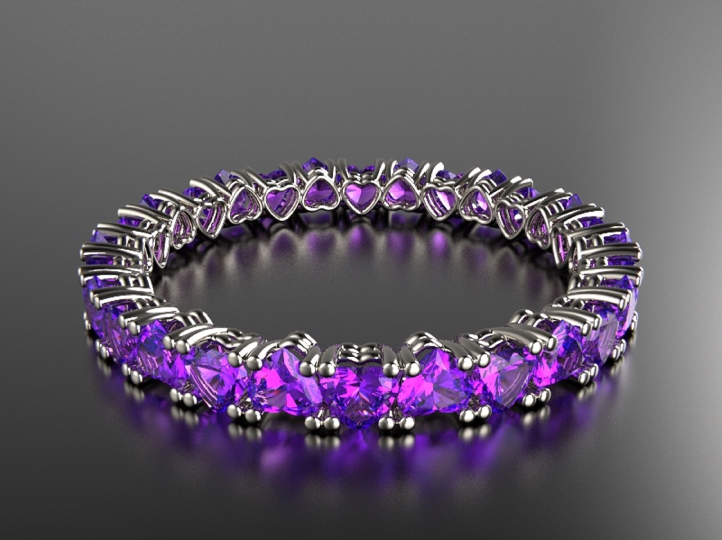 3D Wedding Ring HEARTS model - TurboSquid 2158301
