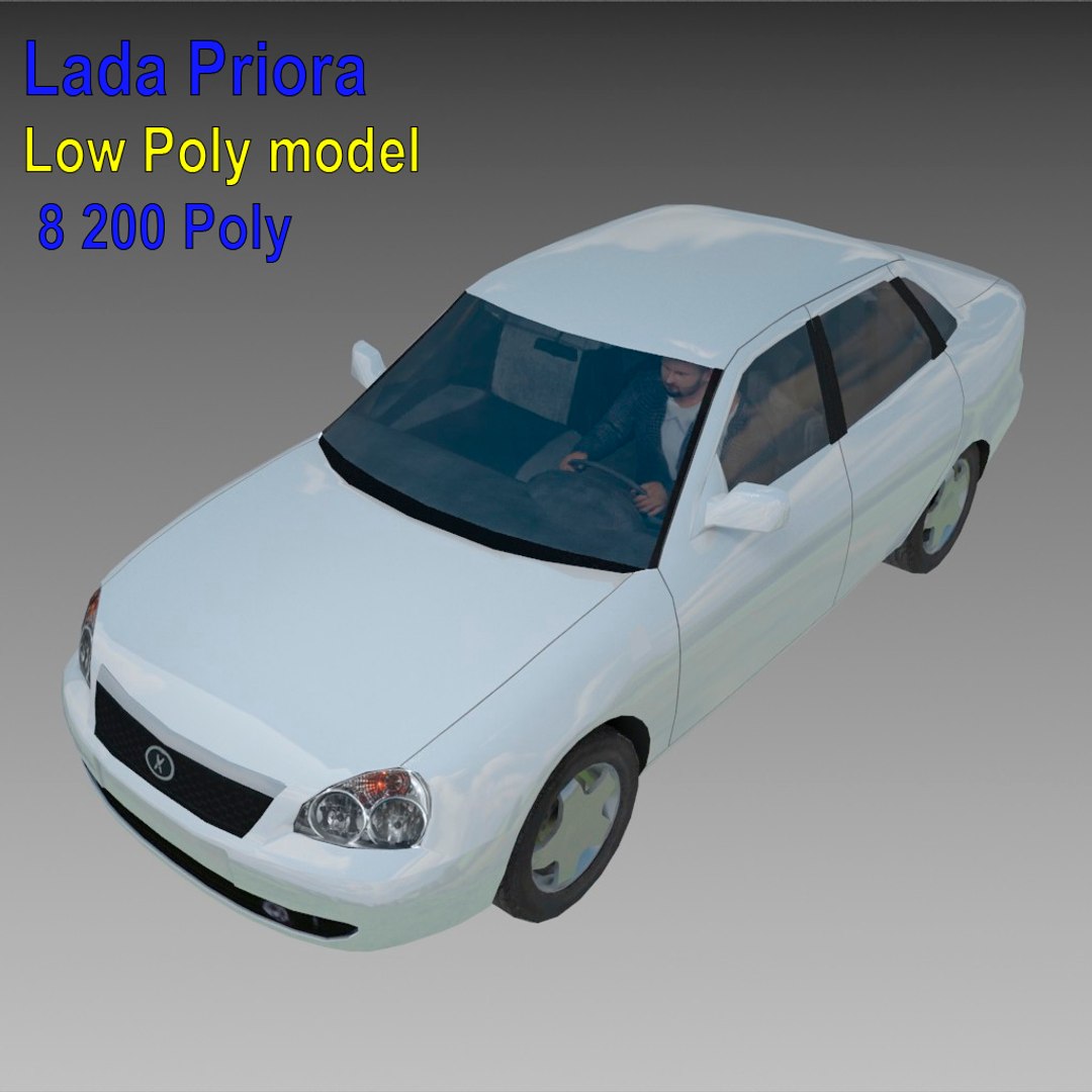 3d Lada Priora Model