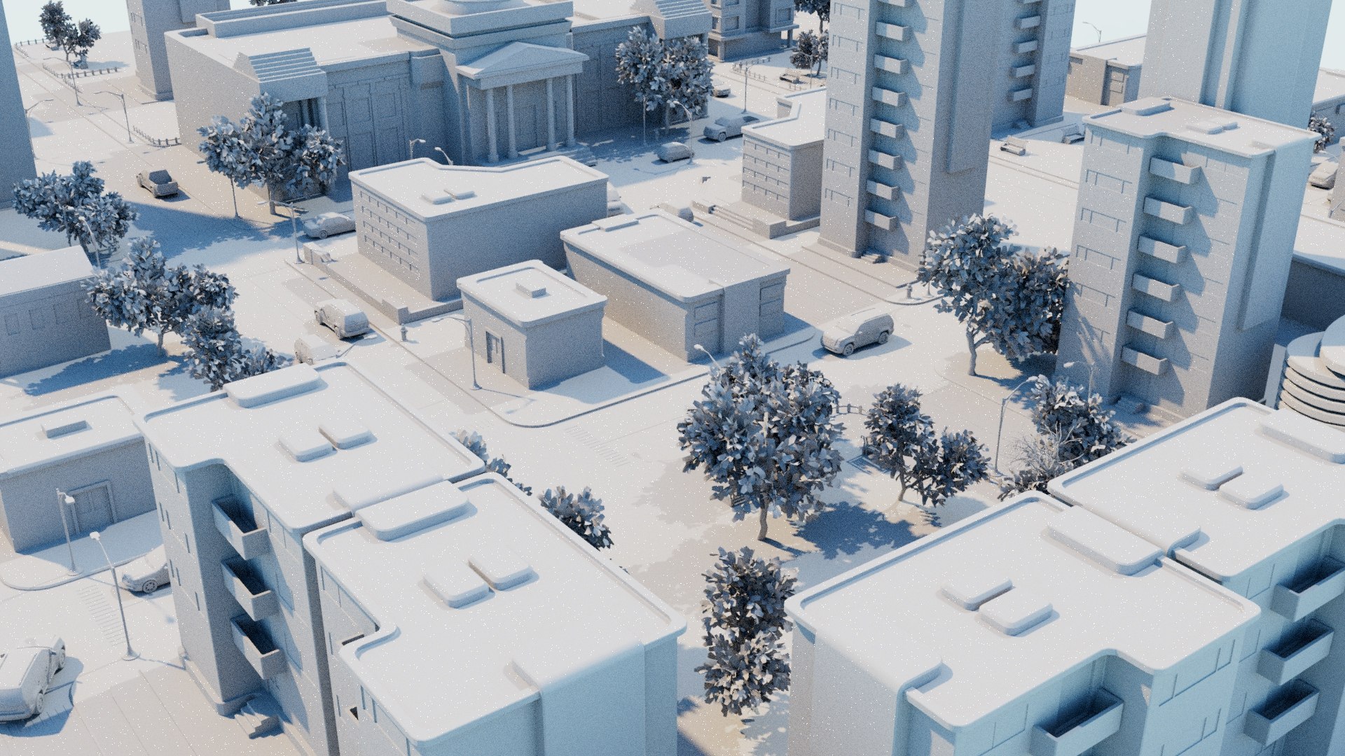 3D Lowpoly City Model - TurboSquid 2048853